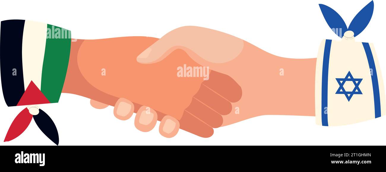 israel and palestine handshake Stock Vector Image & Art - Alamy