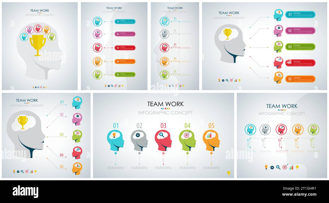 Infographic team building template hi-res stock photography and images ...