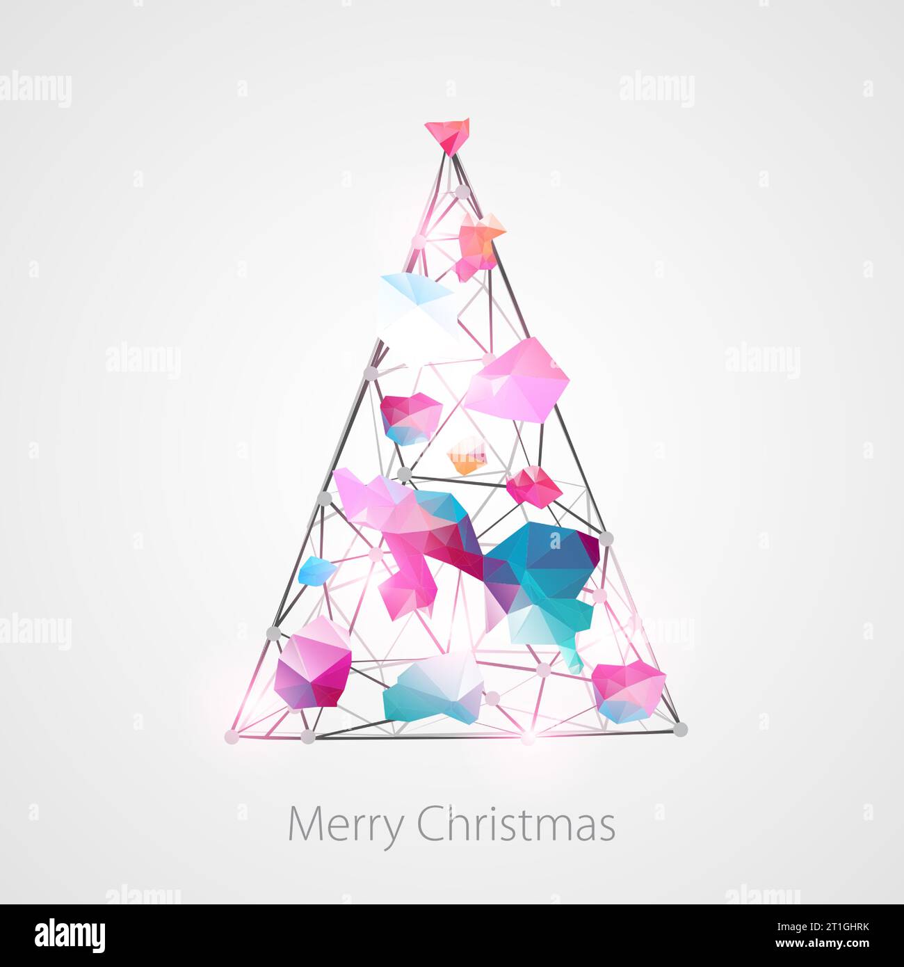 Mosaic new year tree Stock Vector Images - Alamy