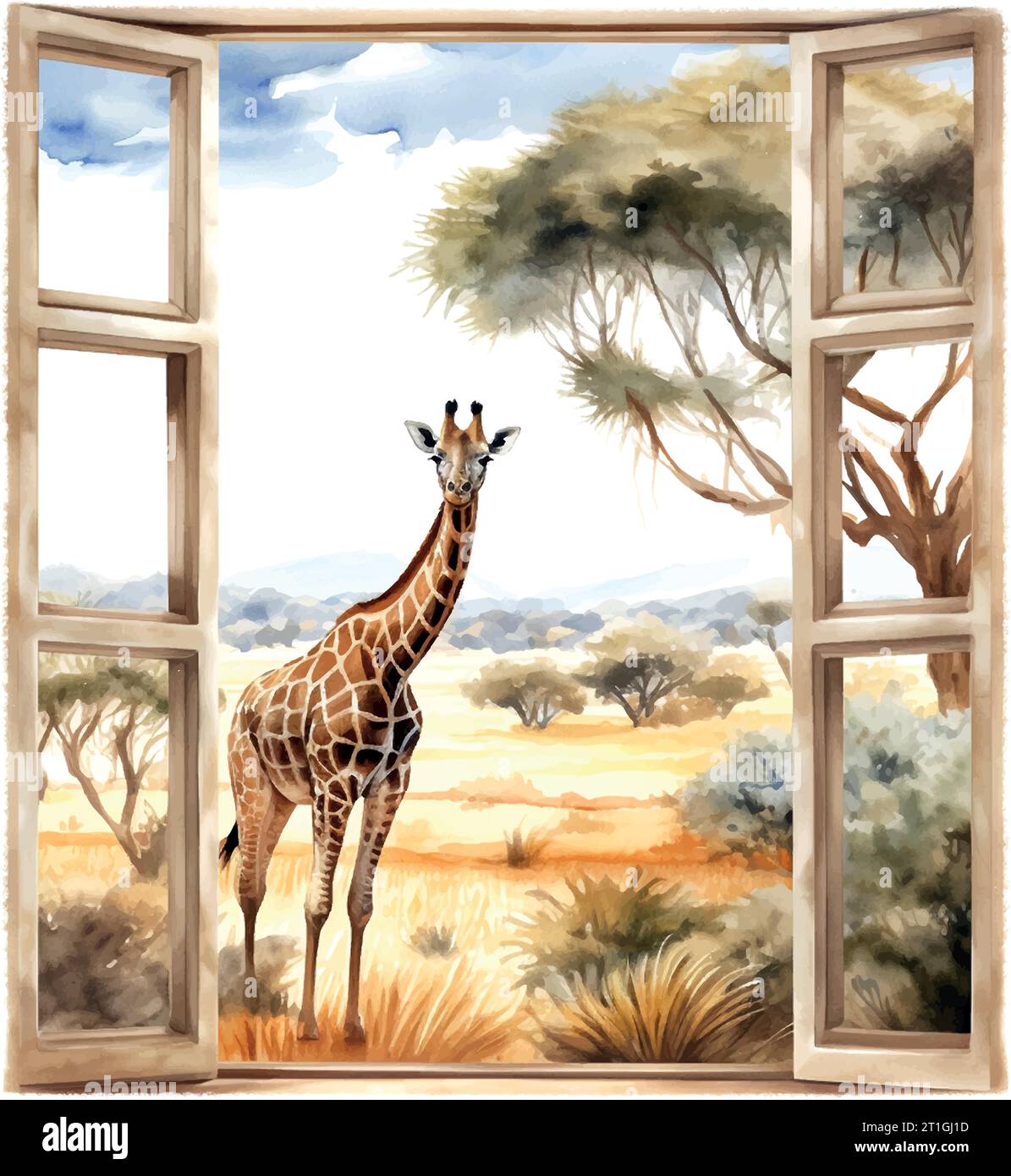Africa interior view Cut Out Stock Images & Pictures - Alamy