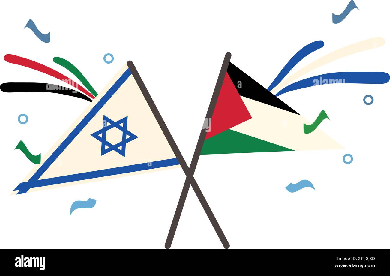 israel and palestine flags crossed Stock Vector Image & Art - Alamy