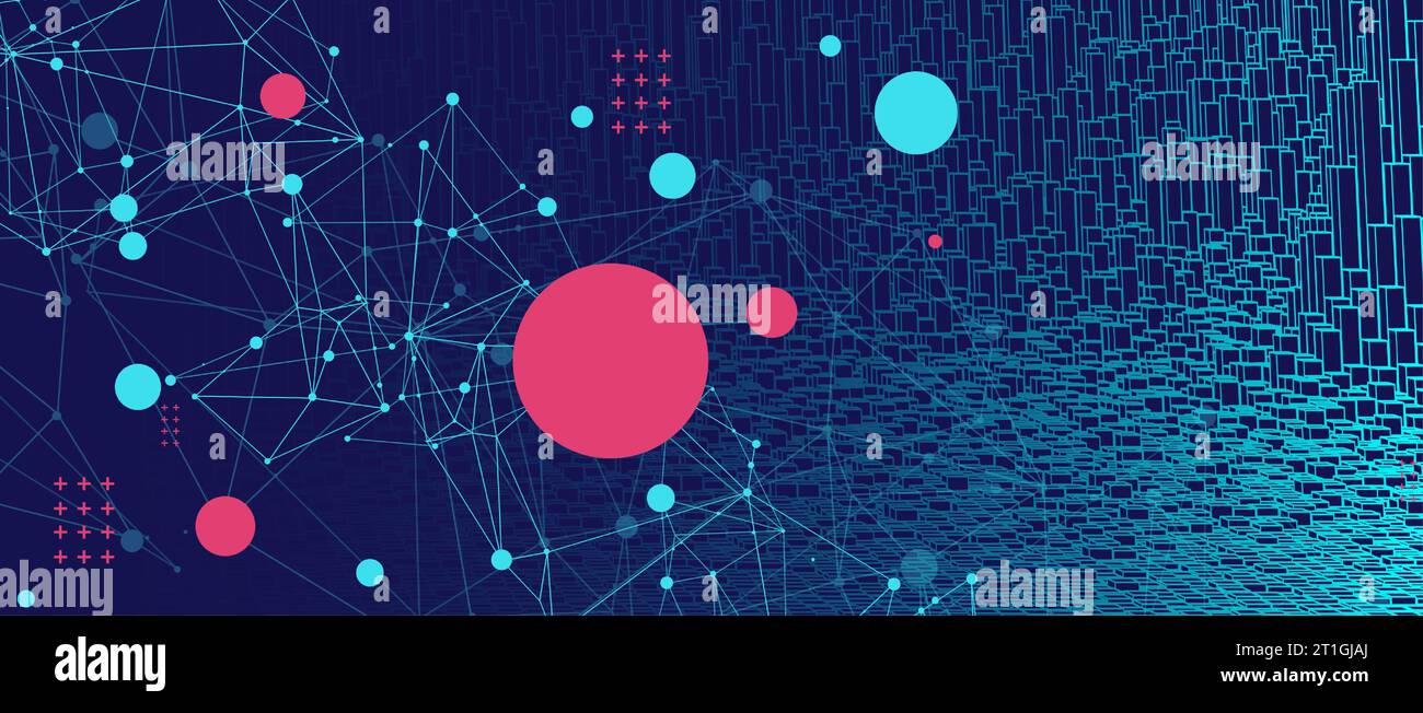 Square pattern. Wireframe background. Futuristic vector illustration ...