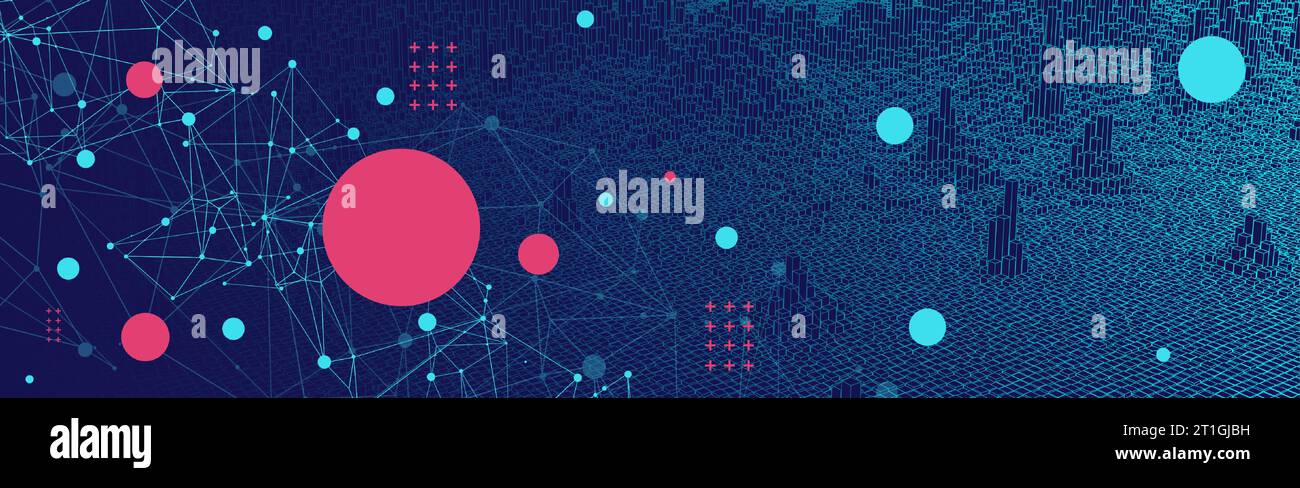 Square pattern. Wireframe background. Futuristic vector illustration ...