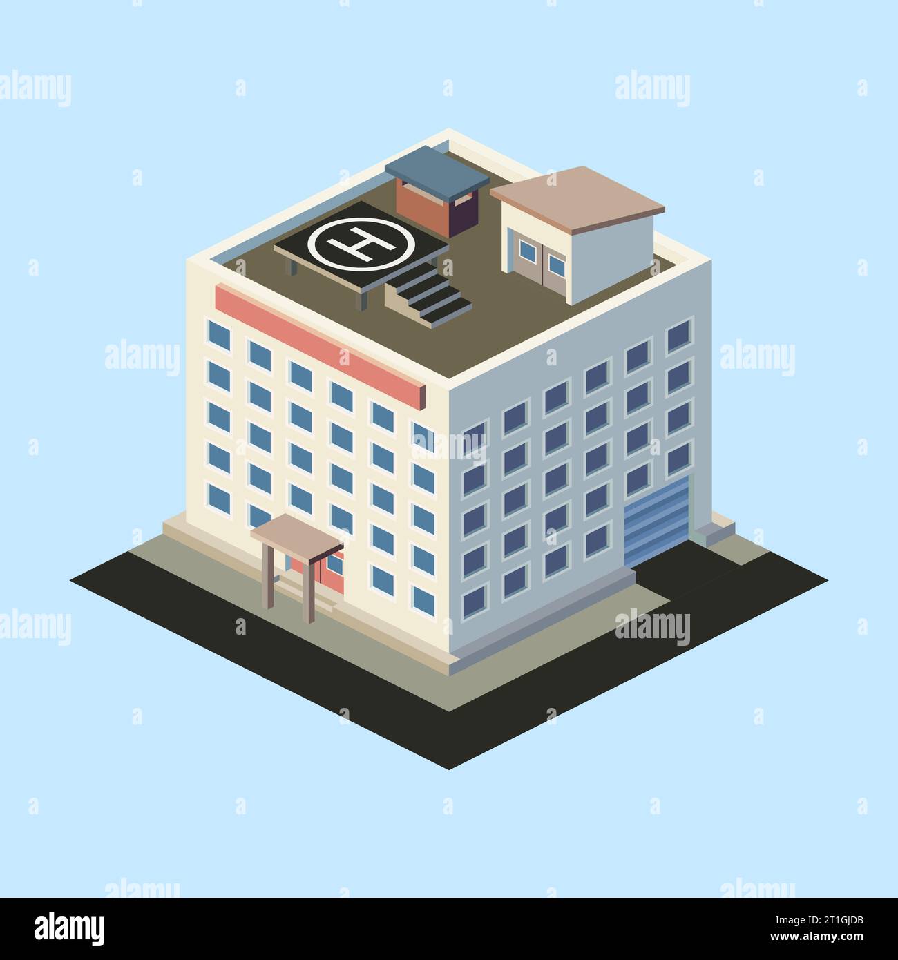 Isometric multi-storey building, vector illustration Stock Vector Image & Art - Alamy