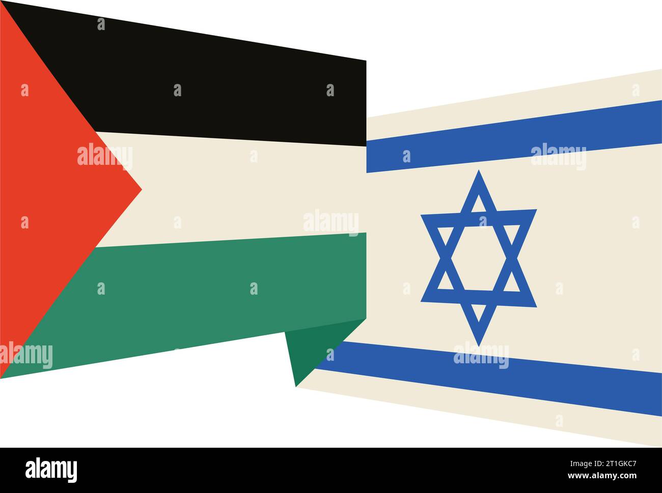 palestine and israel flags united Stock Vector Image & Art - Alamy