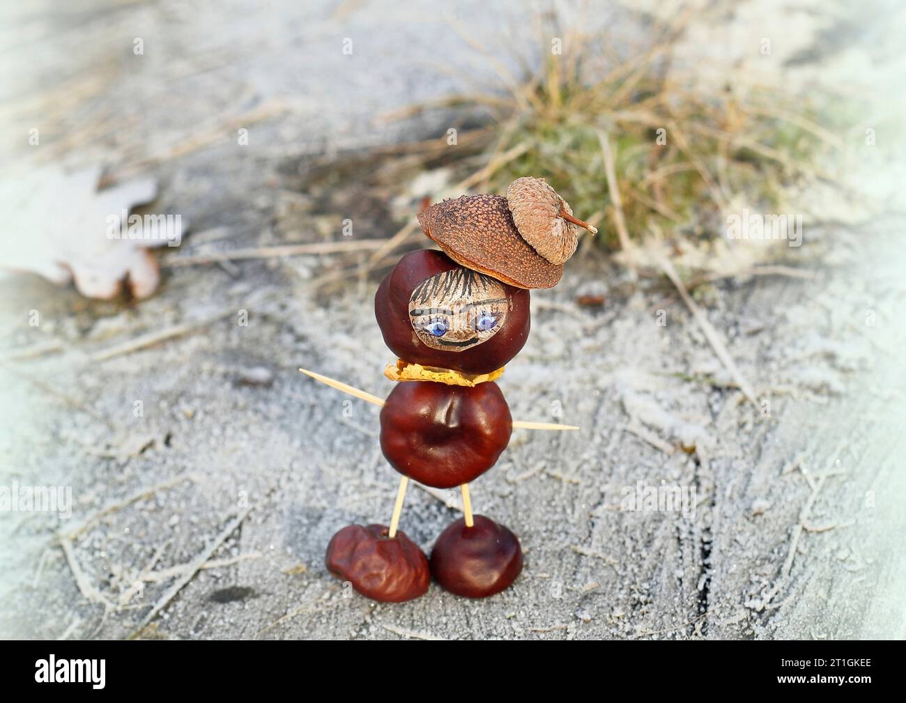 chestnut woman with hat, front view Stock Photo - Alamy