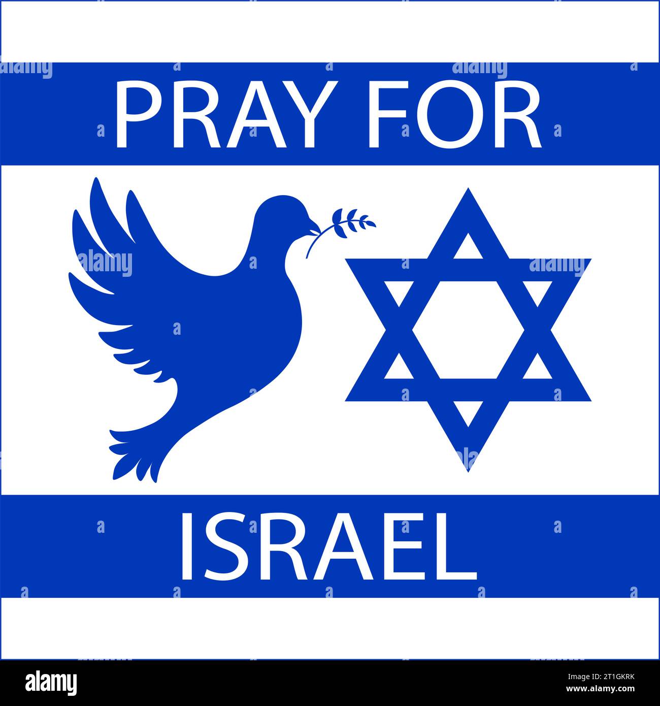 Pray for Israel square sign or sticker. Stop the war. Save Israel ...