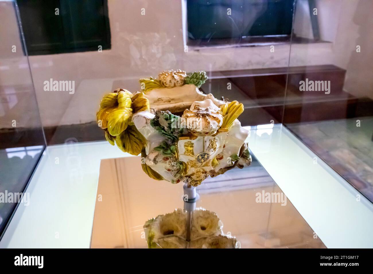 Bogota, Colombia - July 2nd 2023. The famous Llorente vase which ...