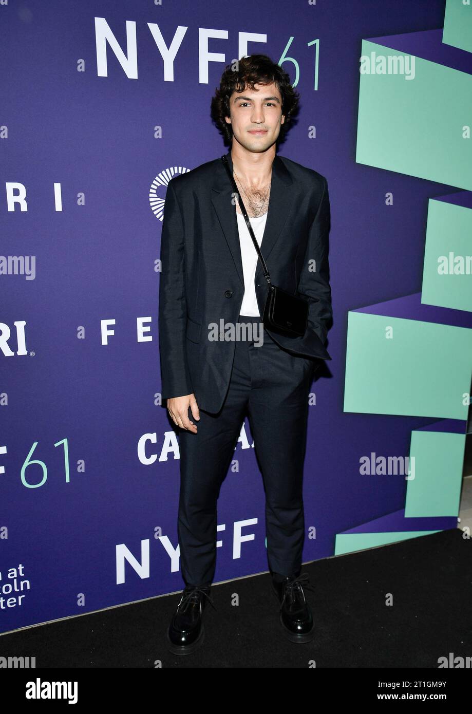 Gabriel Leone attends the "Ferrari" premiere during the 61st New York ...