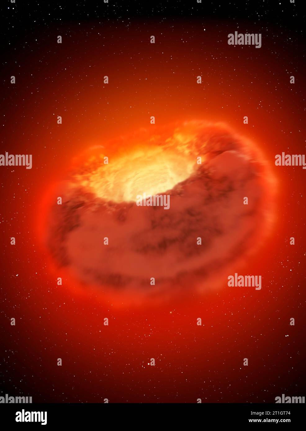Artwork of a Synestia Stock Photo - Alamy