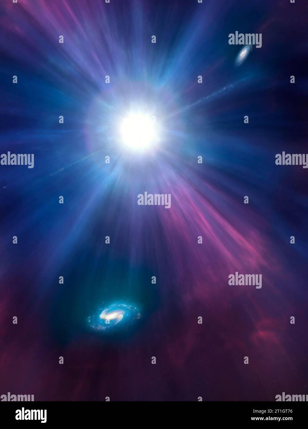 Artwork of a Fast Blue Optical Transient Stock Photo - Alamy