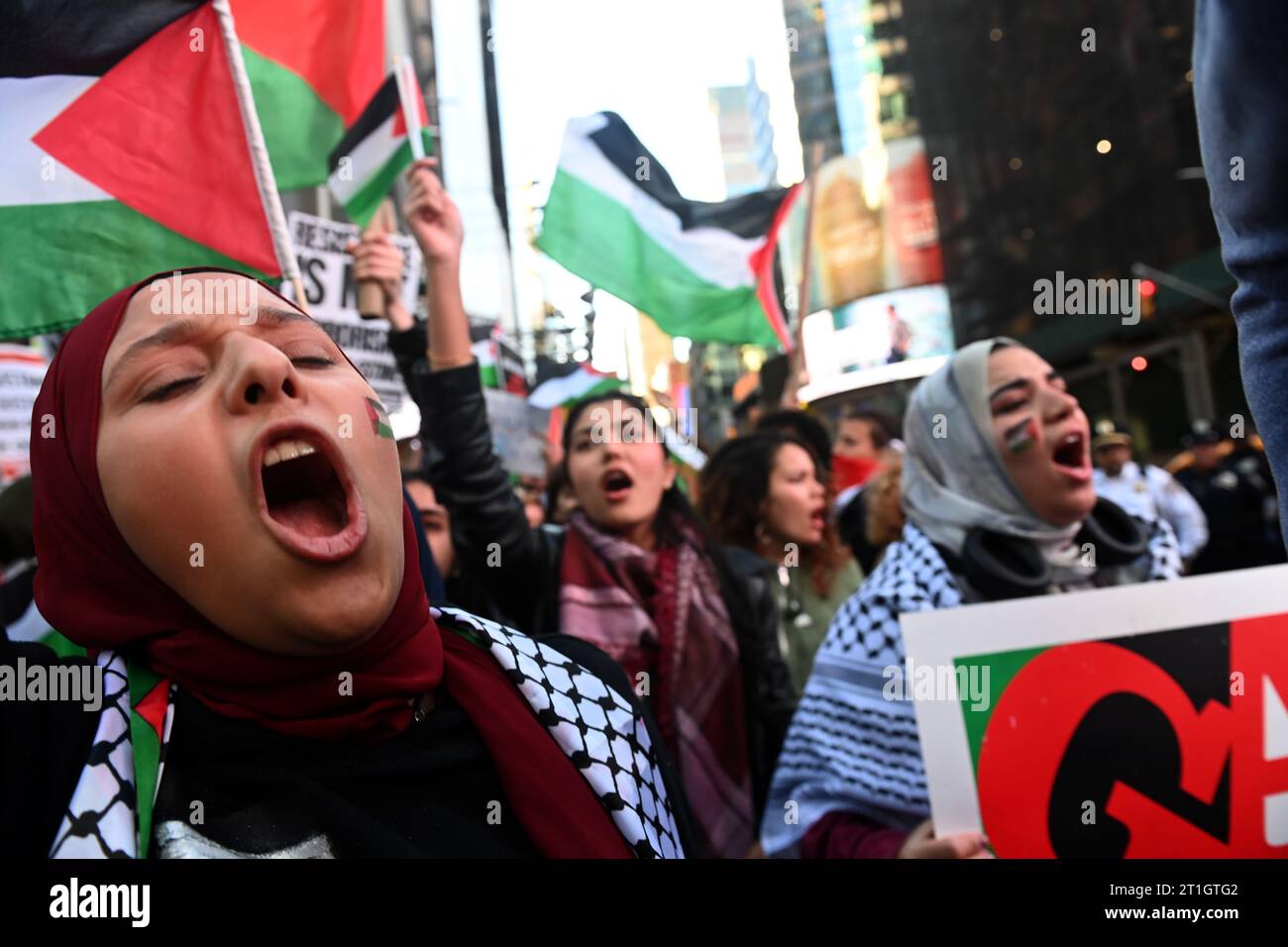 October 13, 2023, New York, New York, USA: The Hamas led International ...