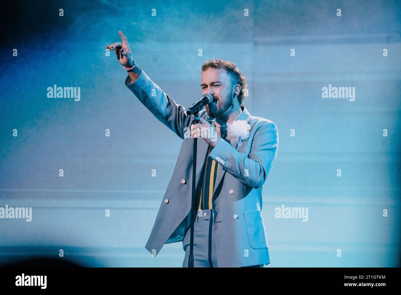 Stockholm, NEP Studios, Sweden, Idol Fridays Final. Simon Näslund ...