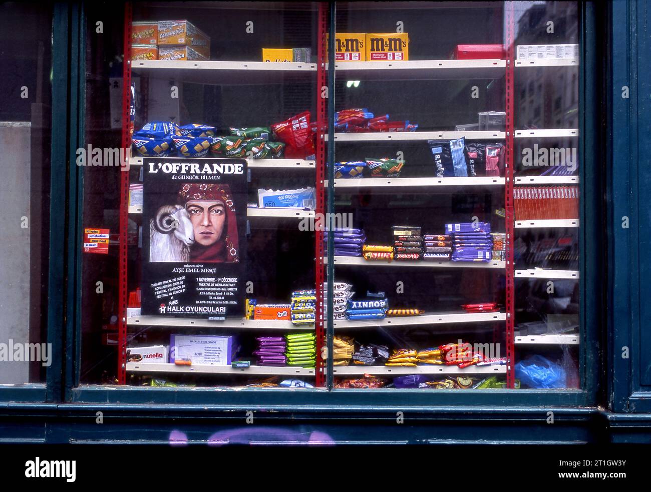 Window of candy store in Paris, France, Europe Stock Photo - Alamy