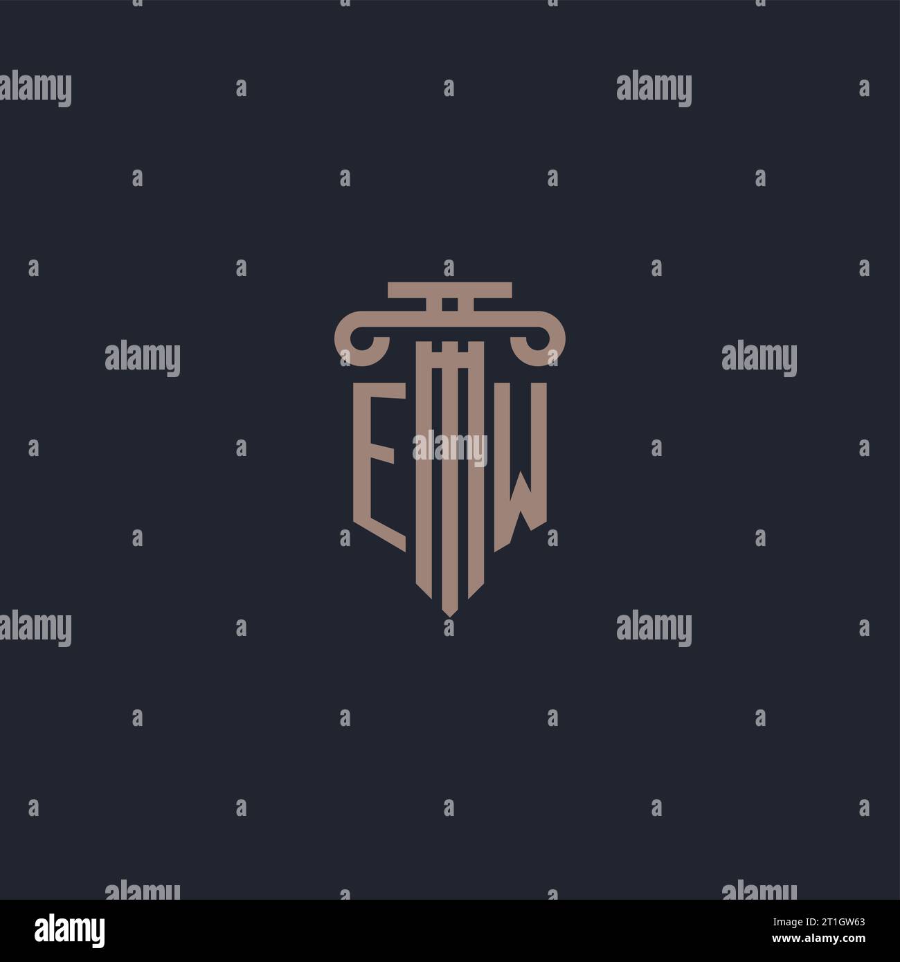 Ew company logo Stock Vector Images - Alamy