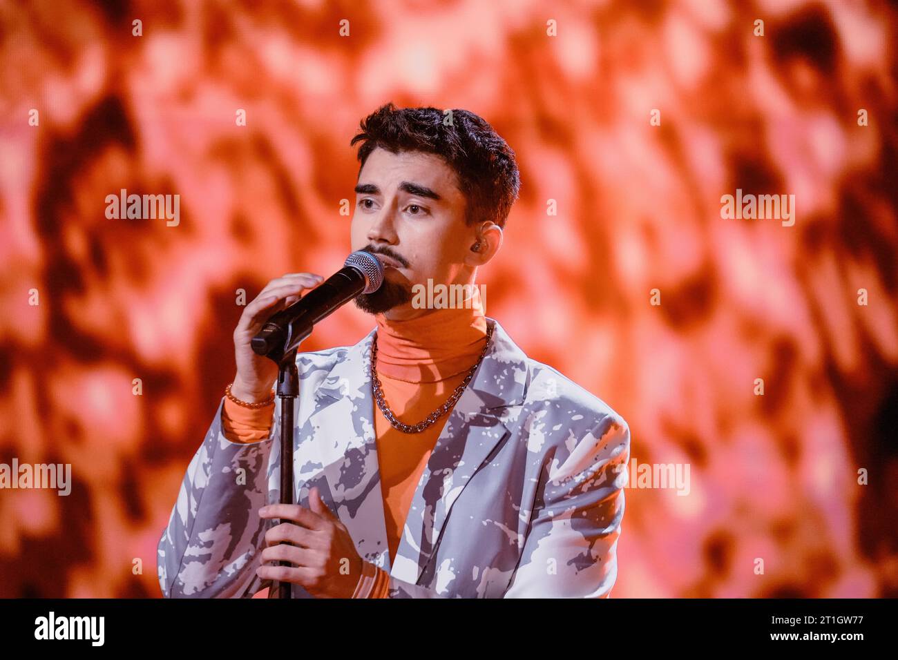 Stockholm, NEP Studios, Sweden, Idol Fridays Final. Emil Eriksson ...