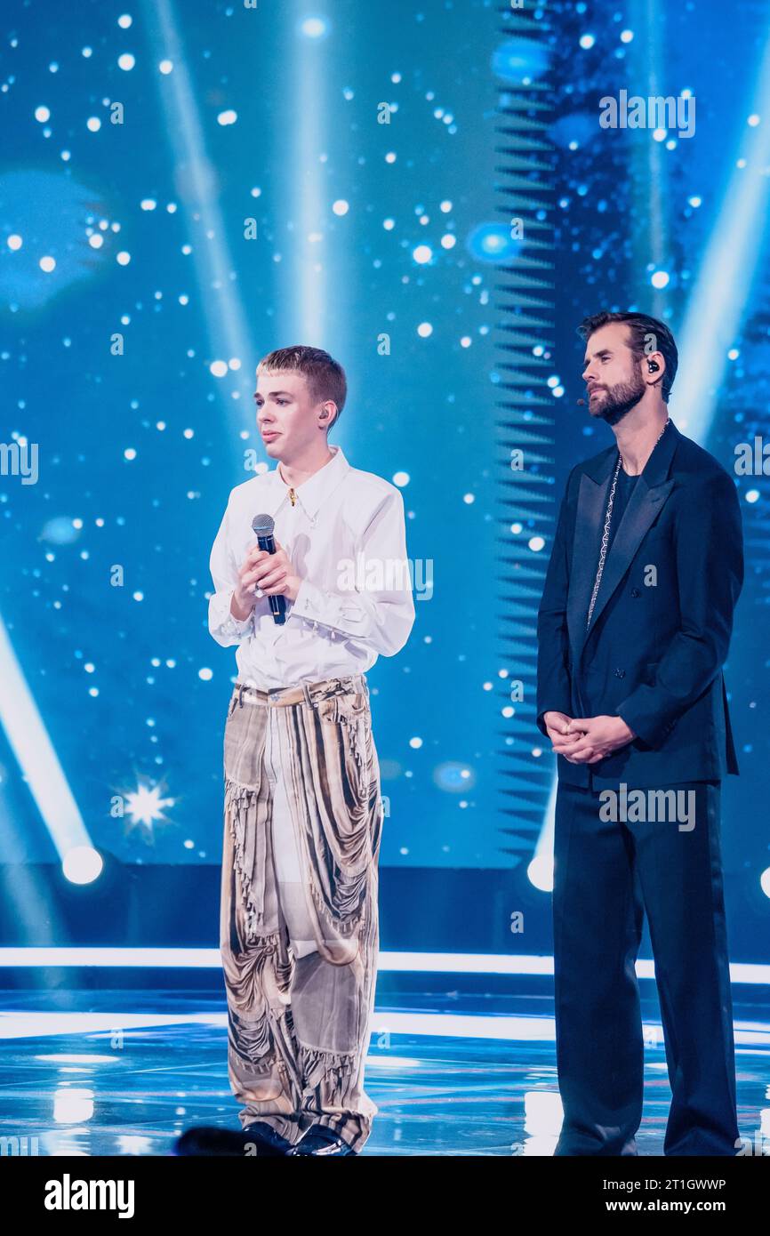 Stockholm, NEP Studios, Sweden, Idol Fridays Final. Isak Uddström, Pär ...