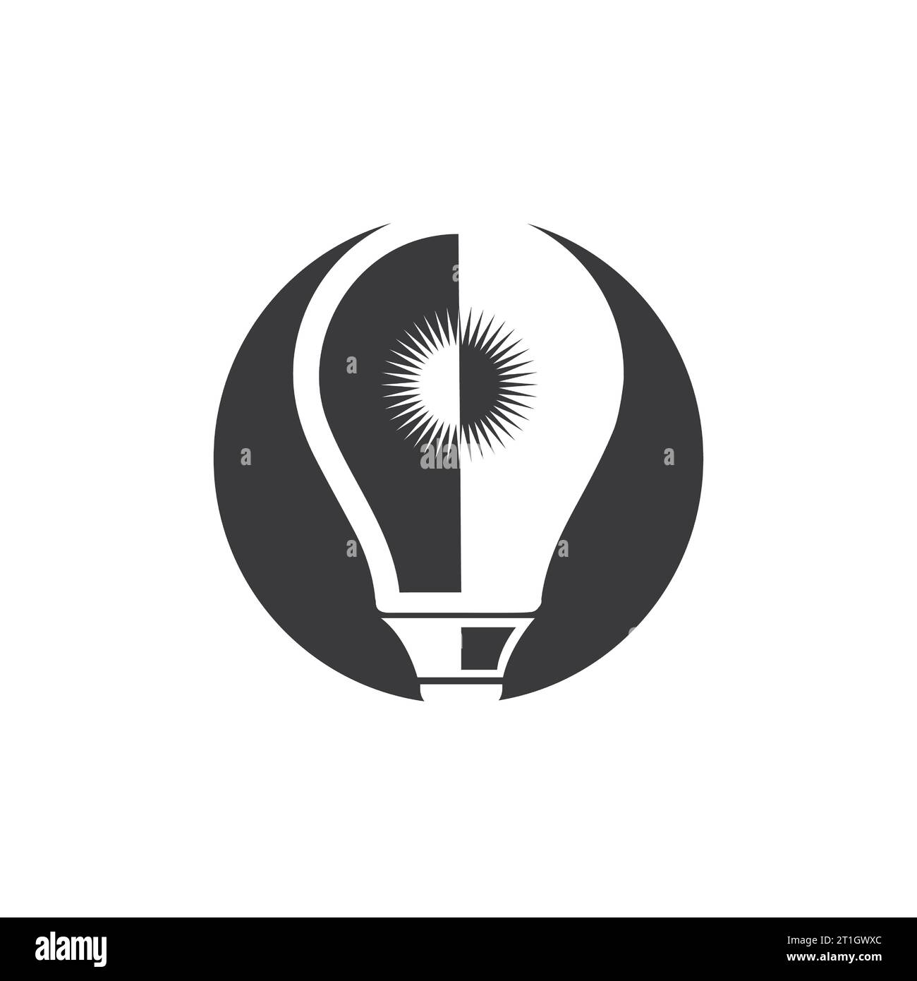 light bulb symbol vector design illustration Stock Photo - Alamy