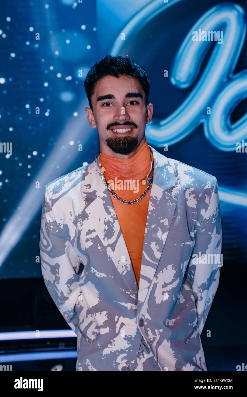 Stockholm, NEP Studios, Sweden, Idol Fridays Final. Emil Eriksson ...