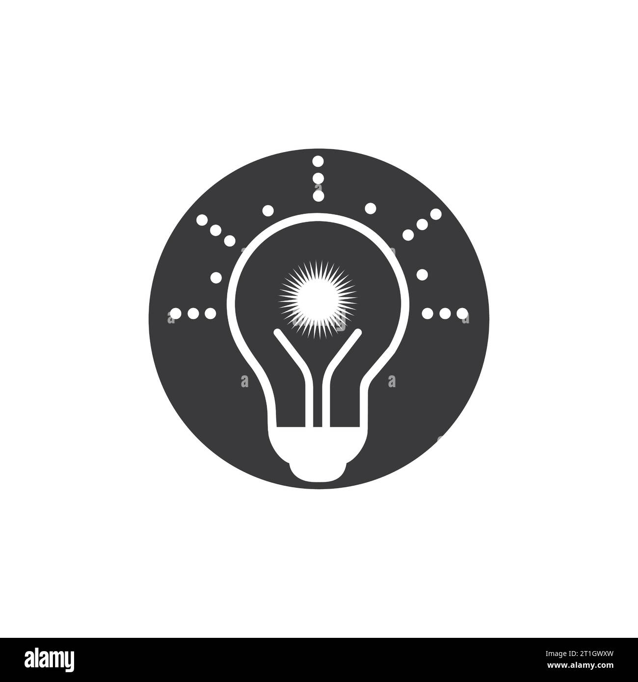 light bulb symbol vector design illustration Stock Photo - Alamy