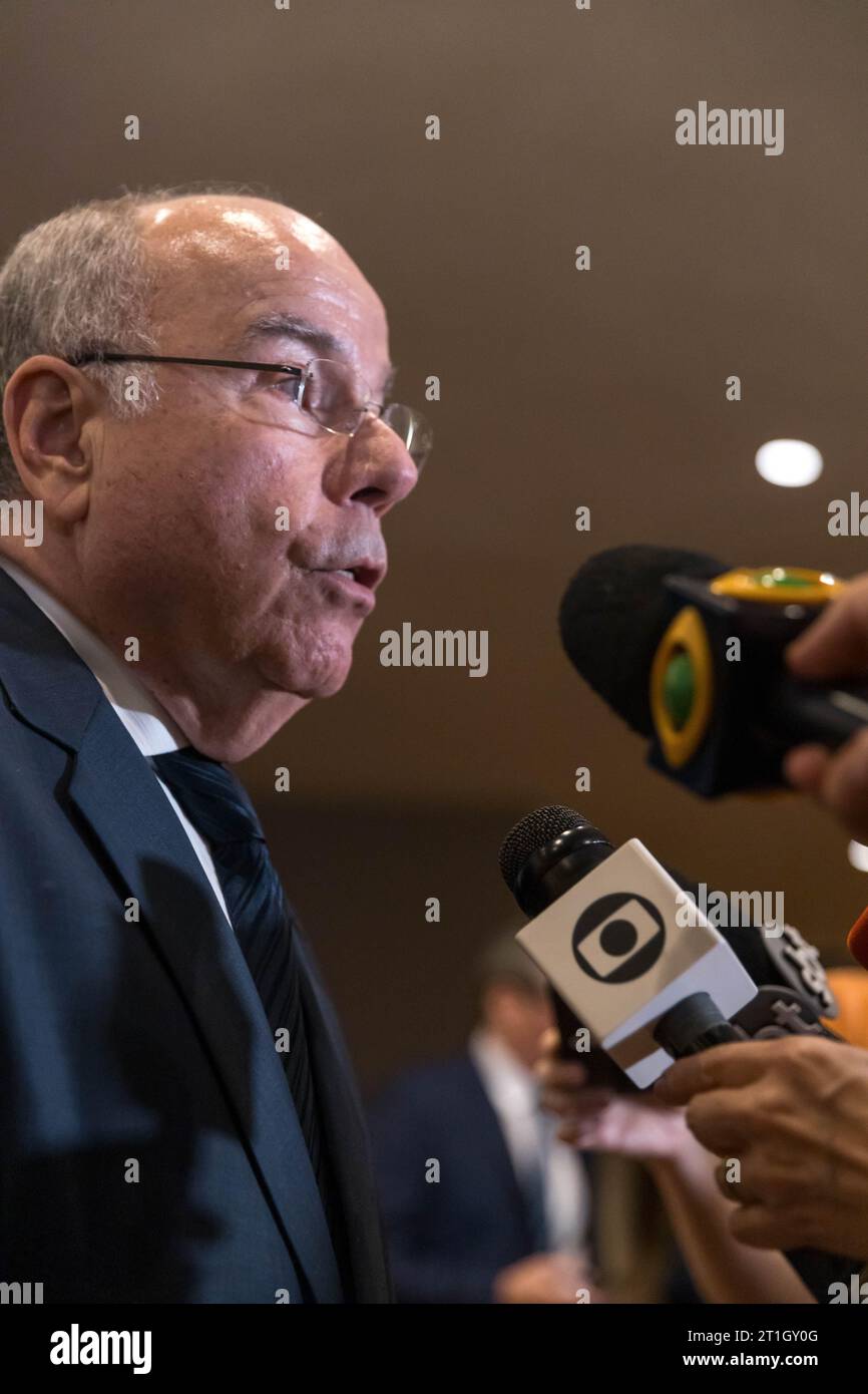 Chancellor Mauro Vieira Minister of Foreign Affairs of Brazil speaks to ...