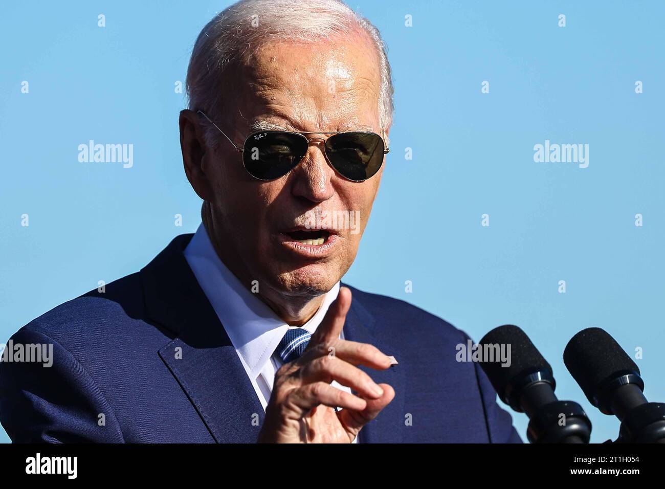 United States President Joe Biden makes remarks involving hydrogen ...