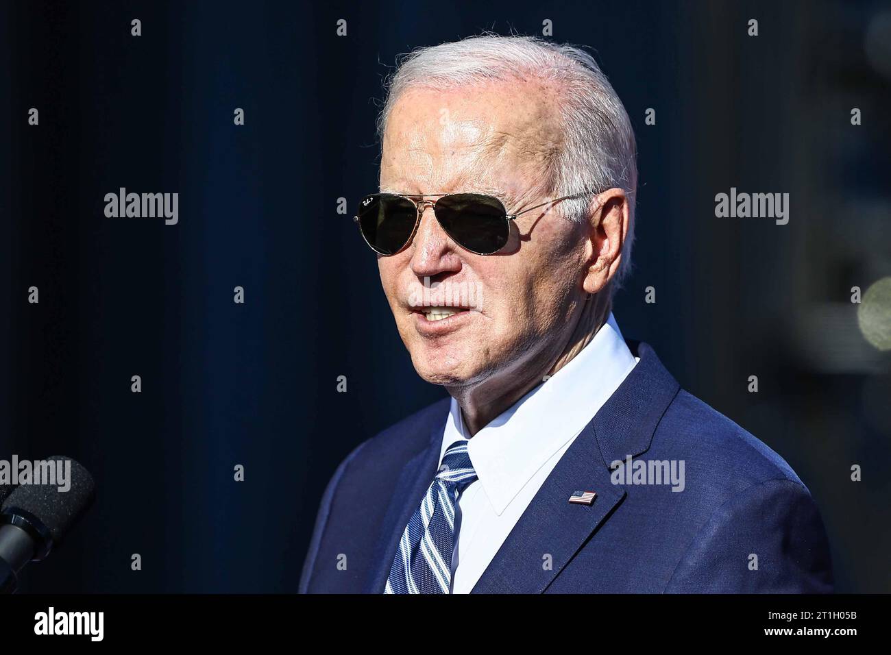 United States President Joe Biden makes remarks involving hydrogen ...