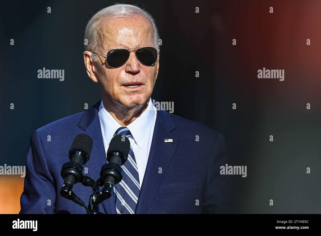 United States President Joe Biden makes remarks involving hydrogen ...