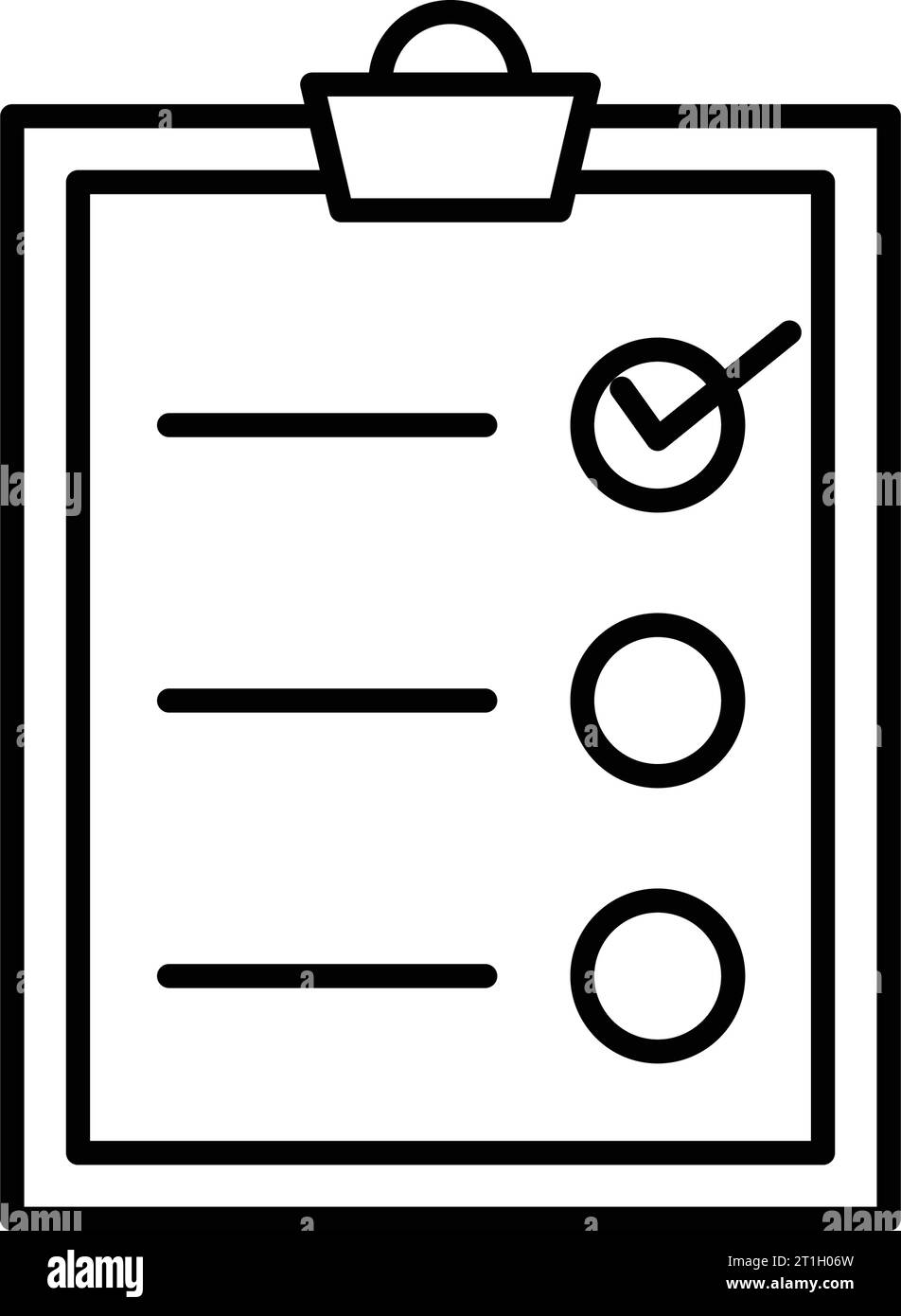 Checklist icon line design template illustration isolated Stock Vector Image & Art - Alamy