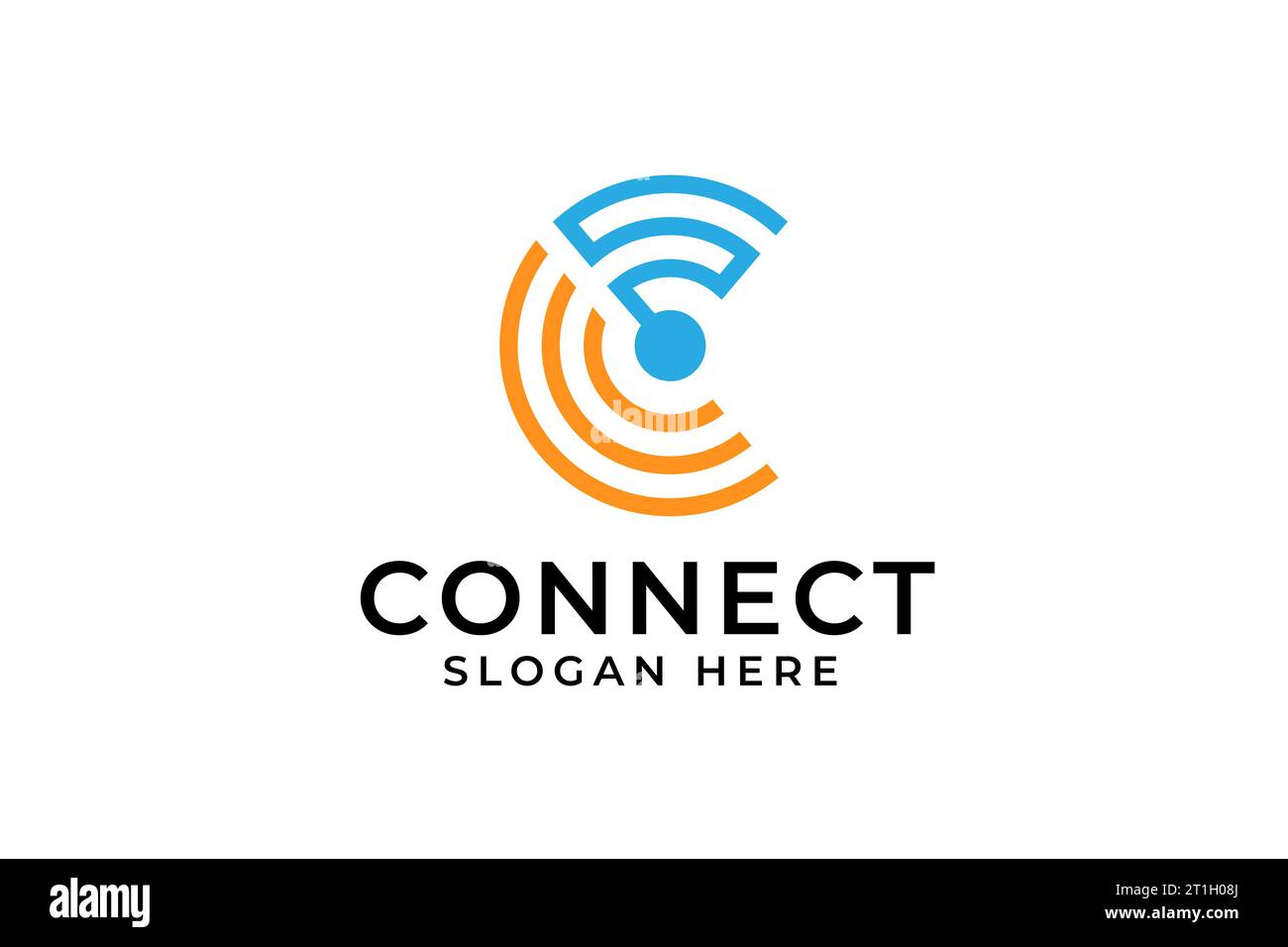 Tech connectivity logo Cut Out Stock Images & Pictures - Alamy