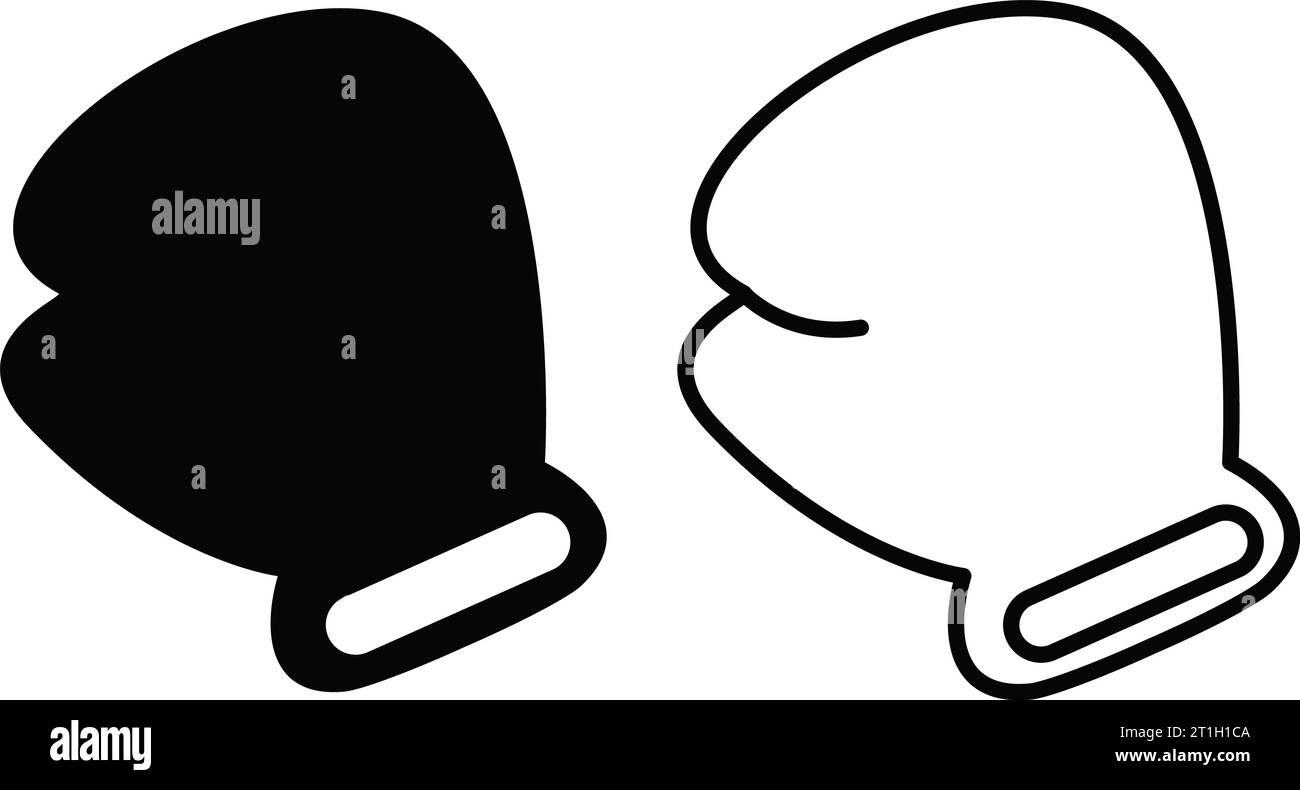 Boxing glove icon. Boxing glove sport equipment sign. flat style Stock ...