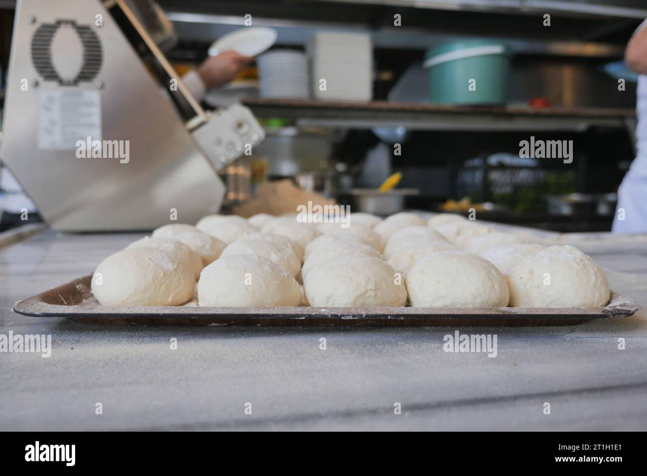 Female hands kneading dough prepare hi-res stock photography and images ...