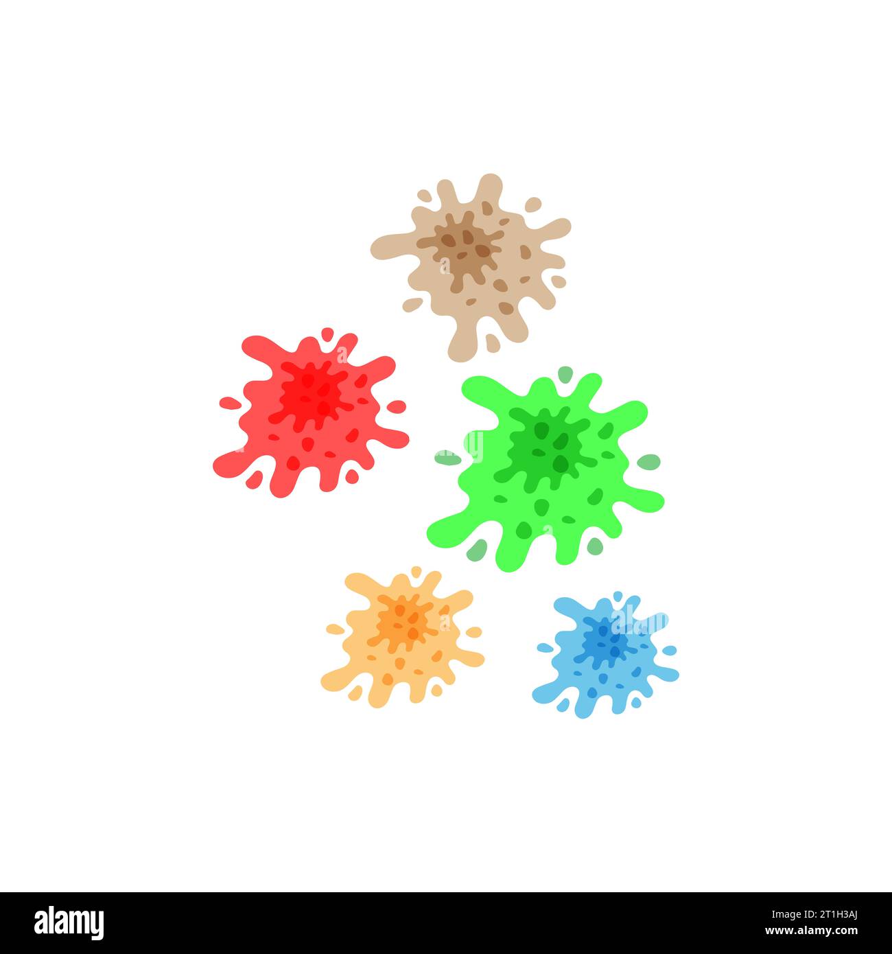 Virus vector illustration icon template design Stock Photo - Alamy