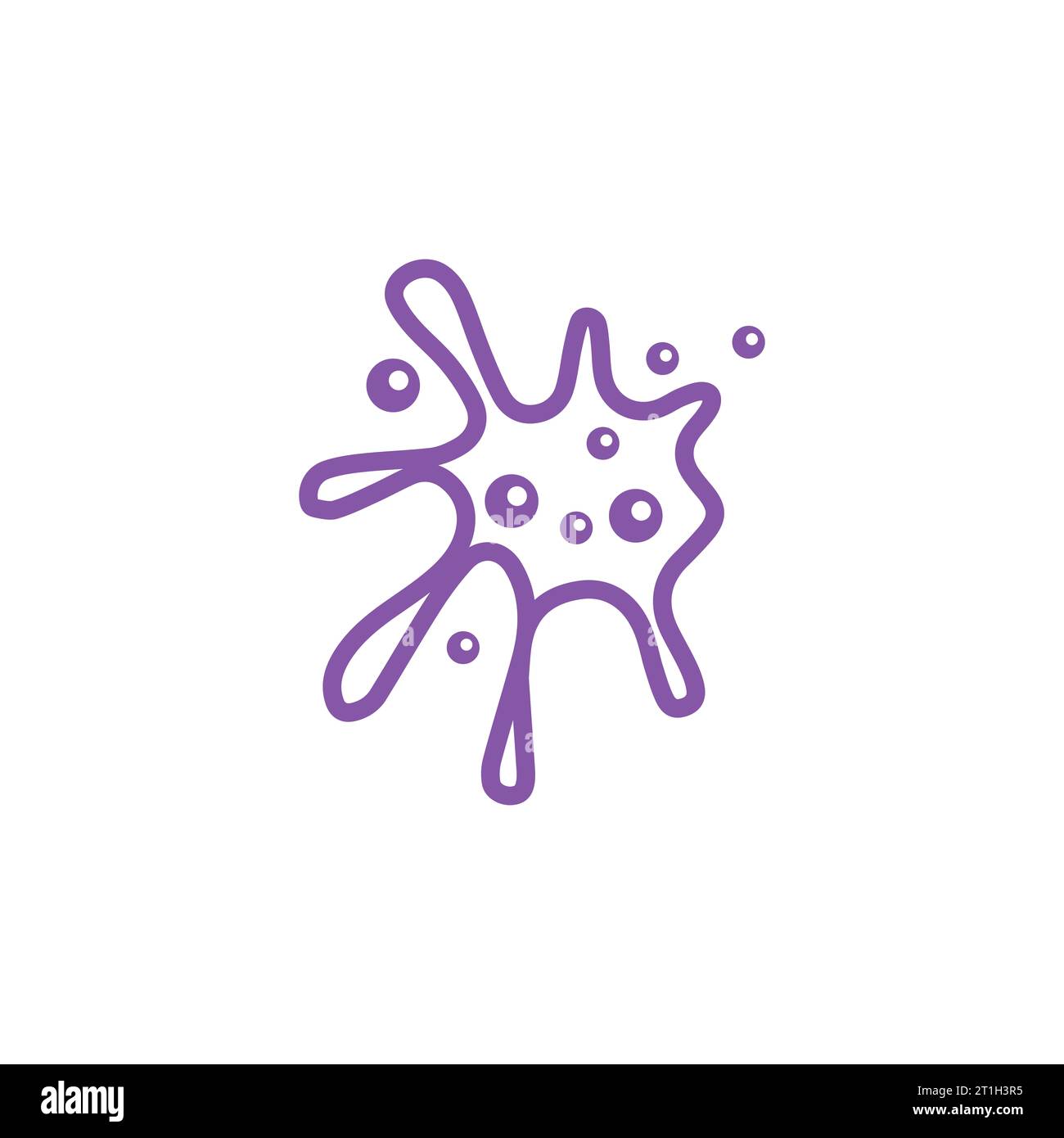 Virus vector illustration icon template design Stock Photo - Alamy