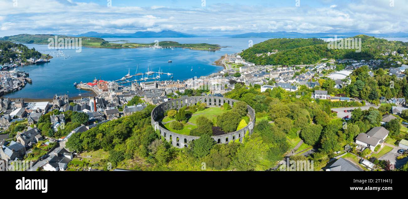 Oban aerial scotland mccaig's tower hi-res stock photography and images ...