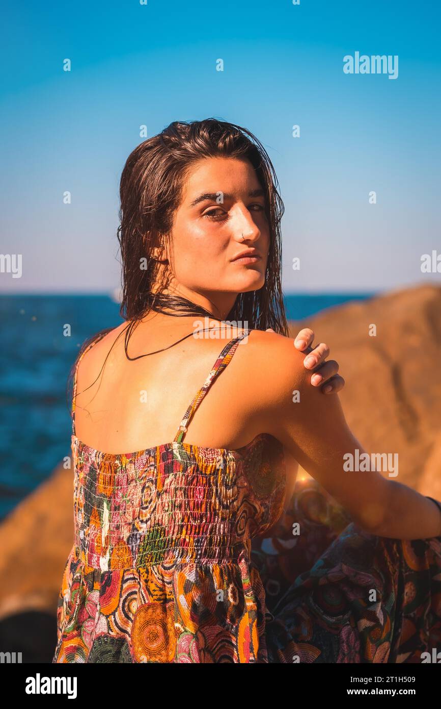 Wet dress hi-res stock photography and images - Alamy