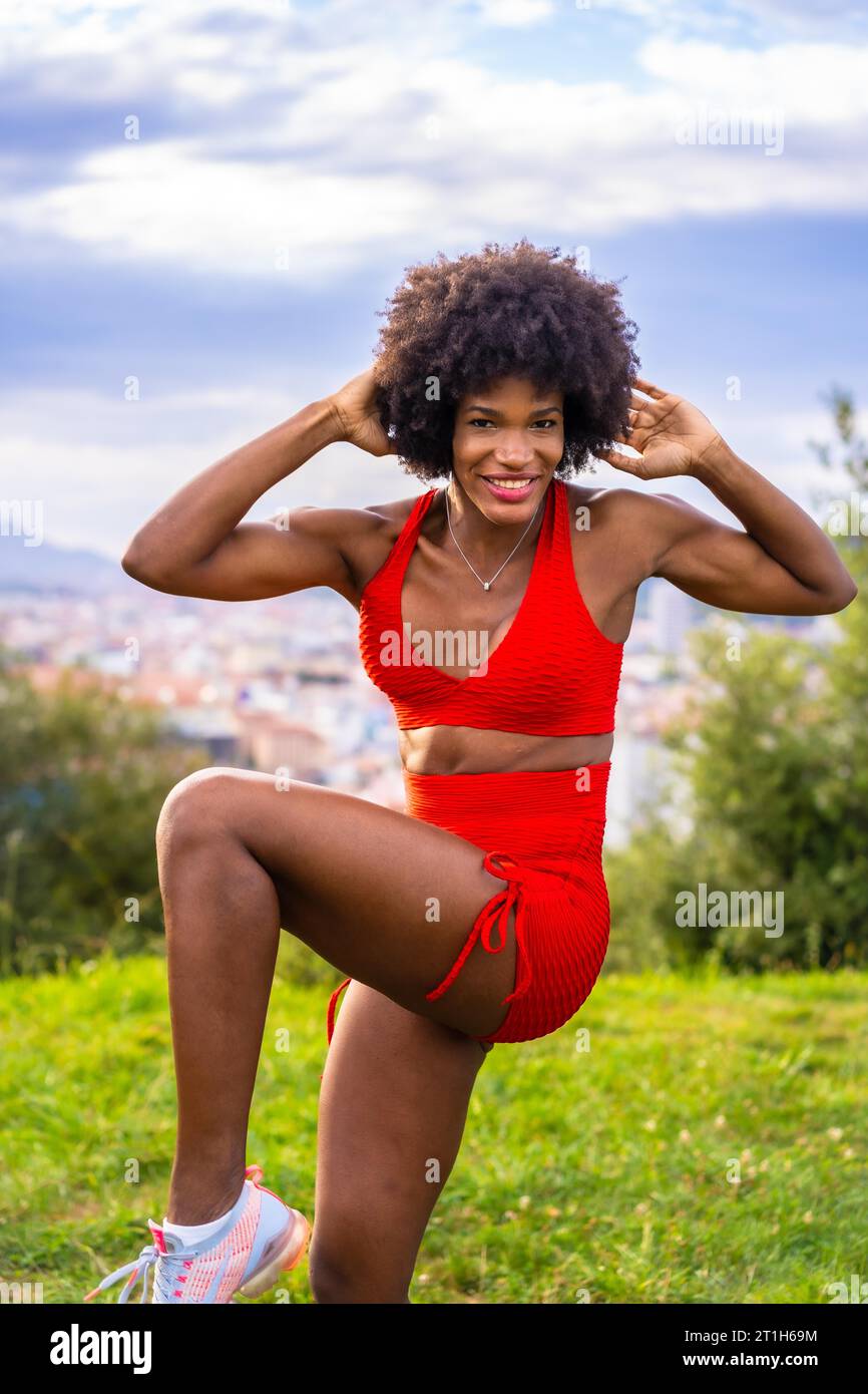 fitness-with-a-young-black-girl-with-afro-hair-doing-stretching