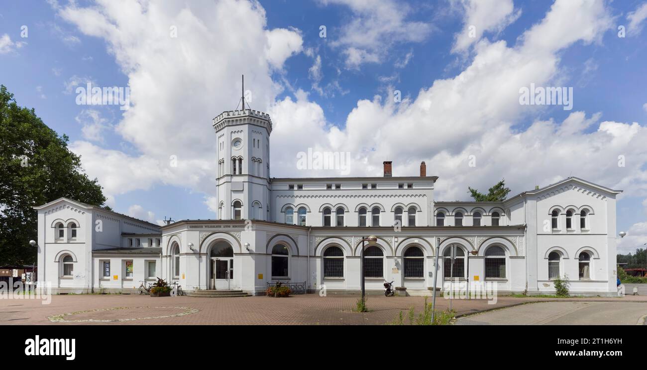 Stadthagen railway station Panorama Germany Stock Photo - Alamy