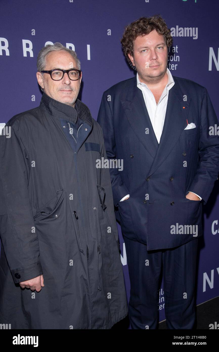 New York, United States. 13th Oct, 2023. John Lesher (L) attends the ...