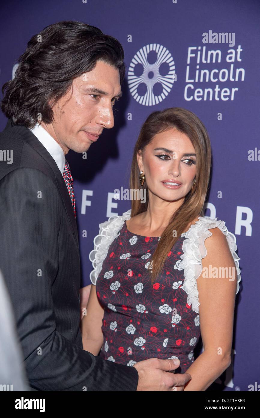 New York, United States. 13th Oct, 2023. Adam Driver and Penélope Cruz ...