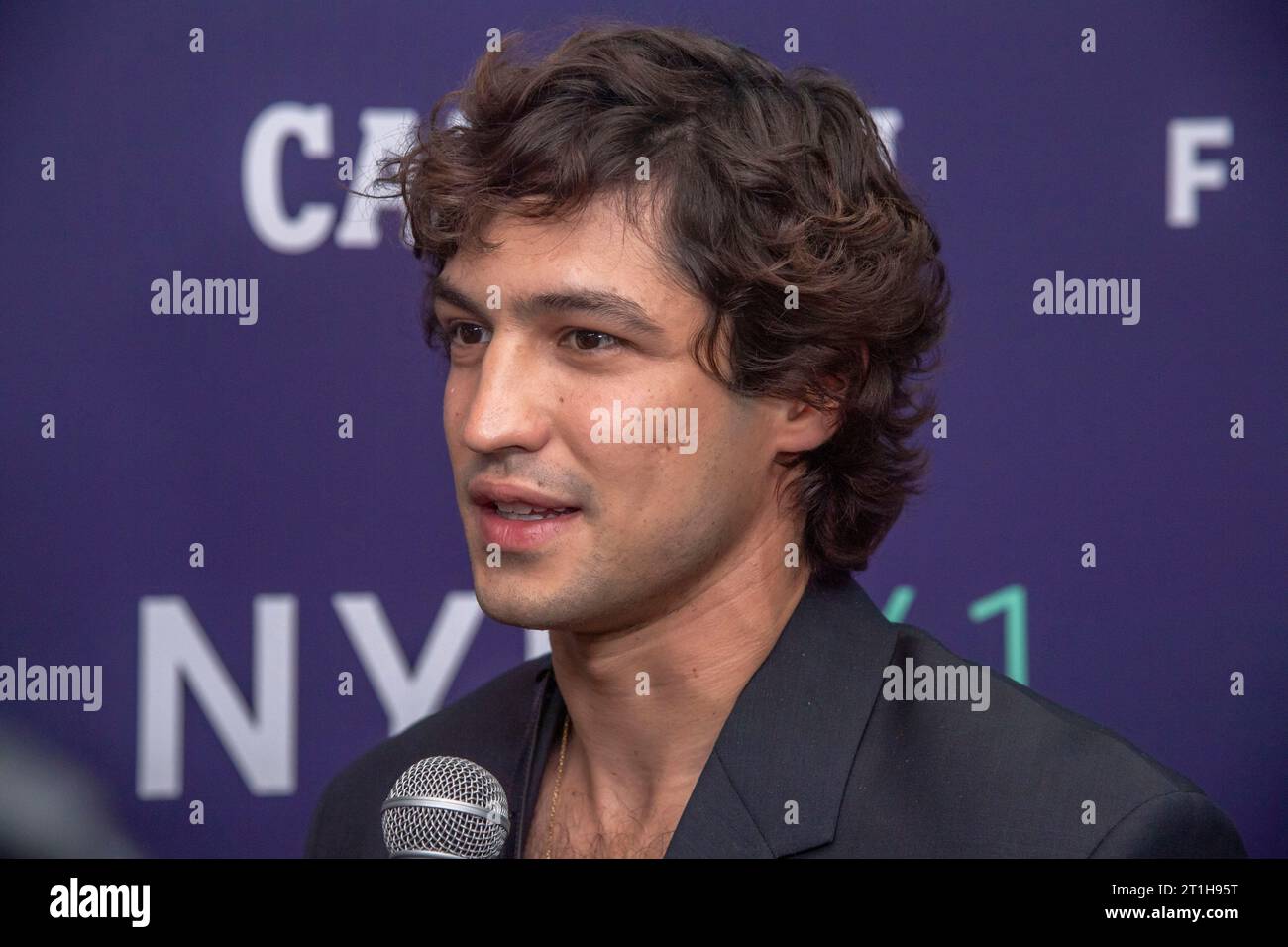 New York, United States. 13th Oct, 2023. Gabriel Leone attends the red ...