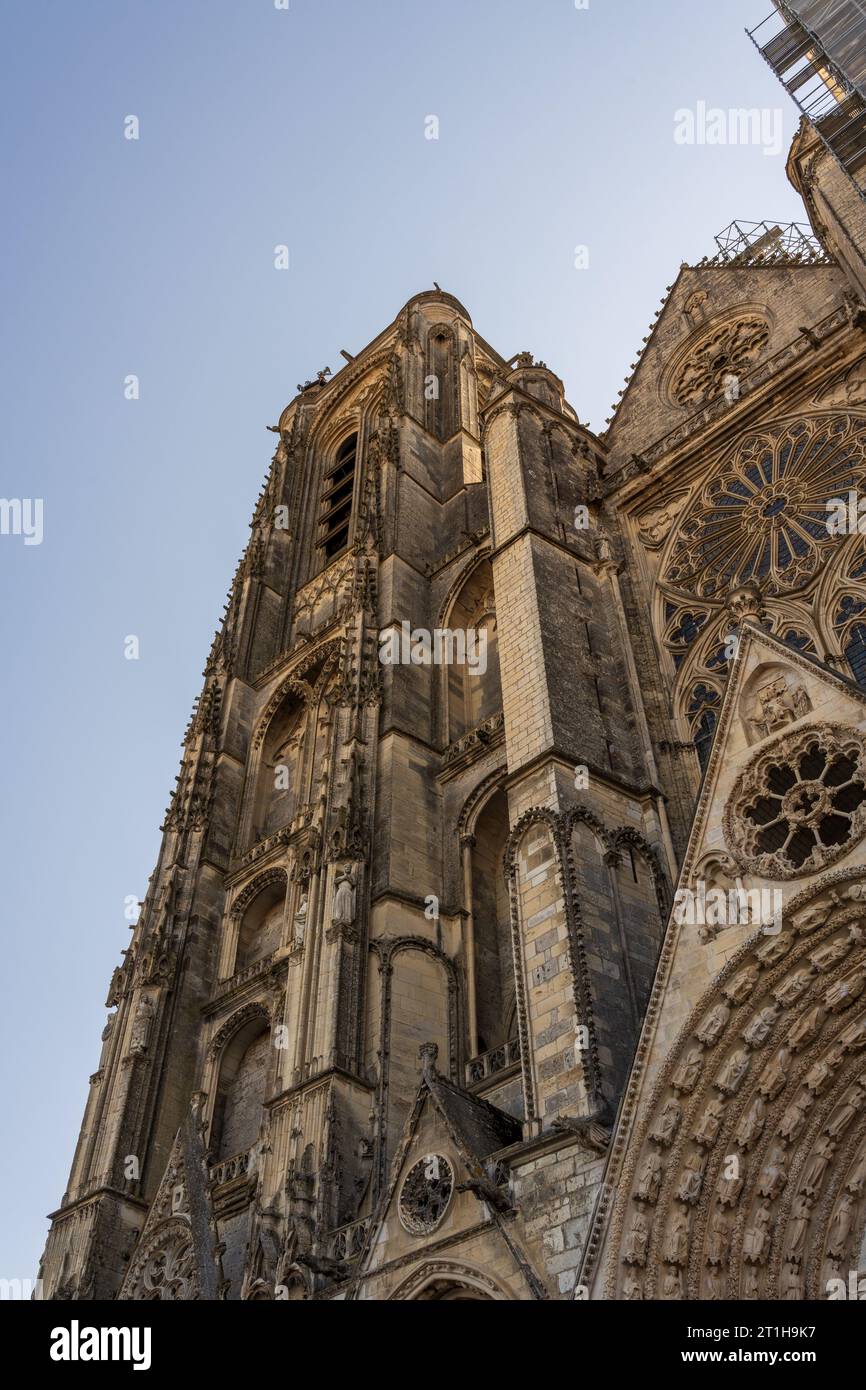 Exterior of Bourges cathedral Stock Photo - Alamy