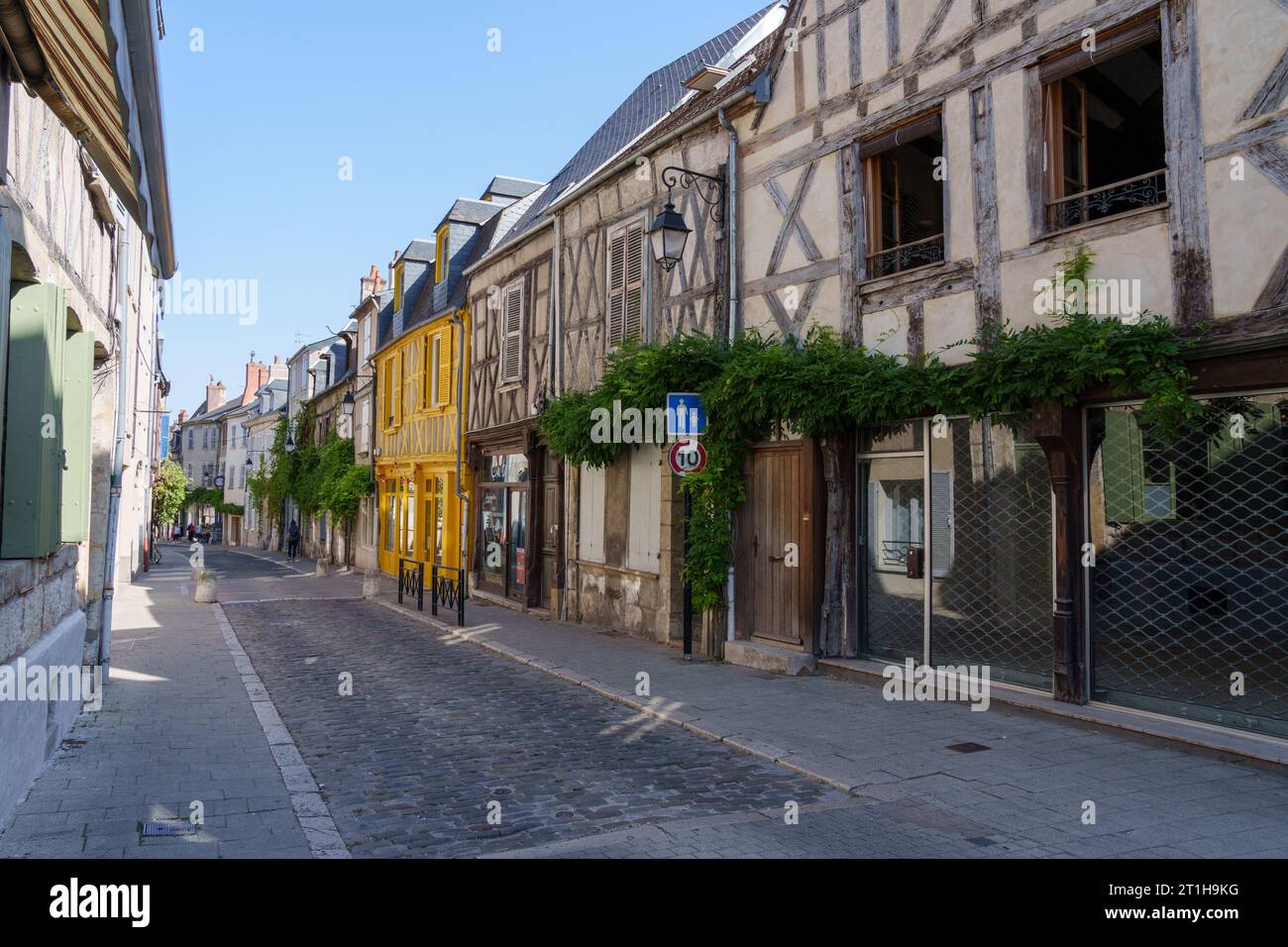 Rue Bourbonnoux, in Bourges, France Stock Photo - Alamy