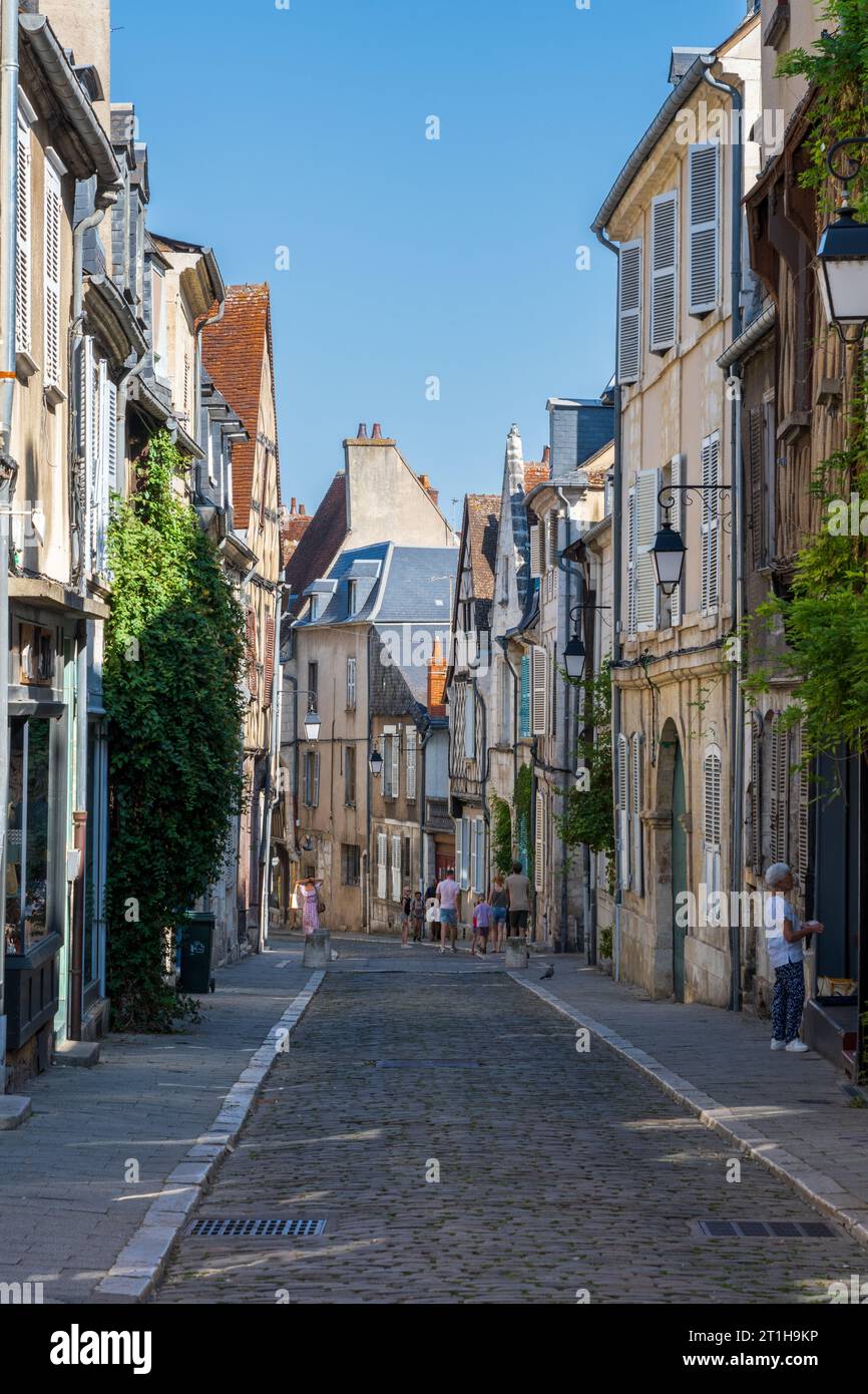 Rue Bourbonnoux, in Bourges, France Stock Photo - Alamy