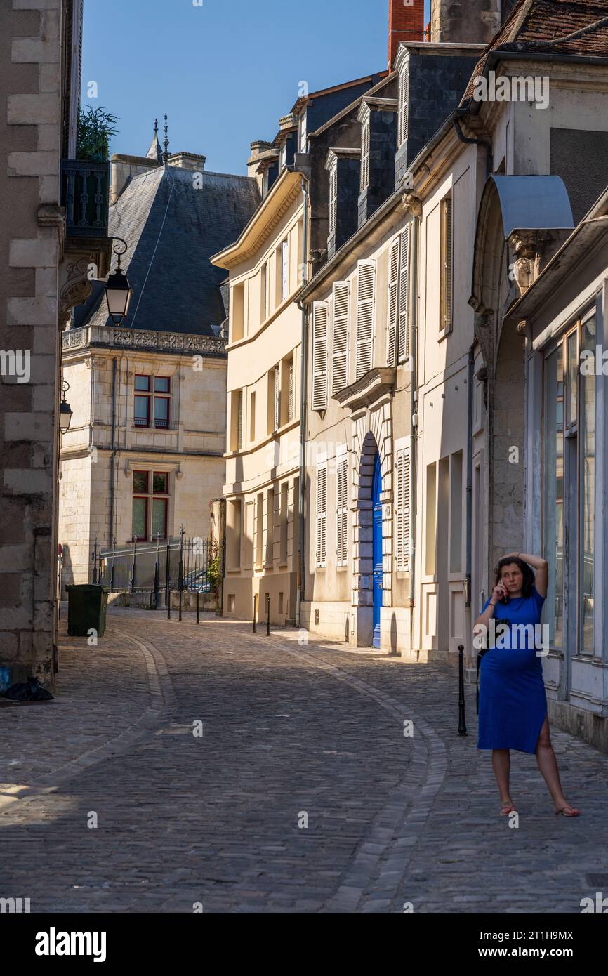 Neo gothic and medieval architecture in Bourges, France Stock Photo - Alamy