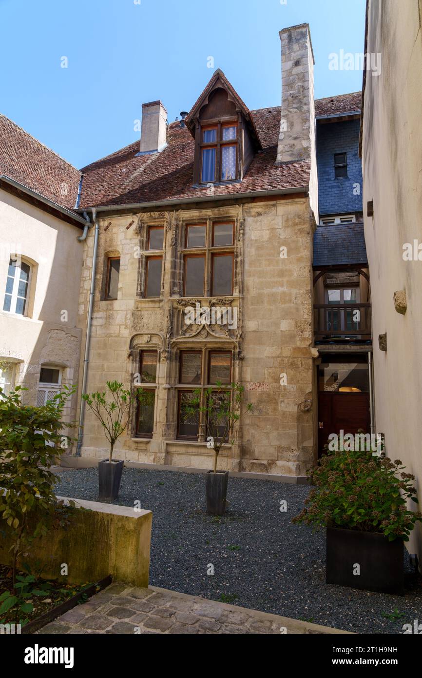 Neo gothic and medieval architecture in Bourges, France Stock Photo - Alamy
