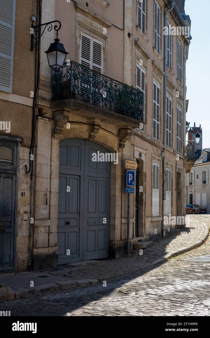 Neo gothic and medieval architecture in Bourges, France Stock Photo - Alamy