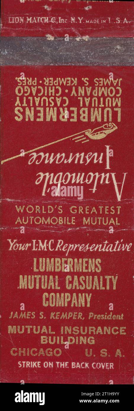 Us matchbook covers hi-res stock photography and images - Alamy