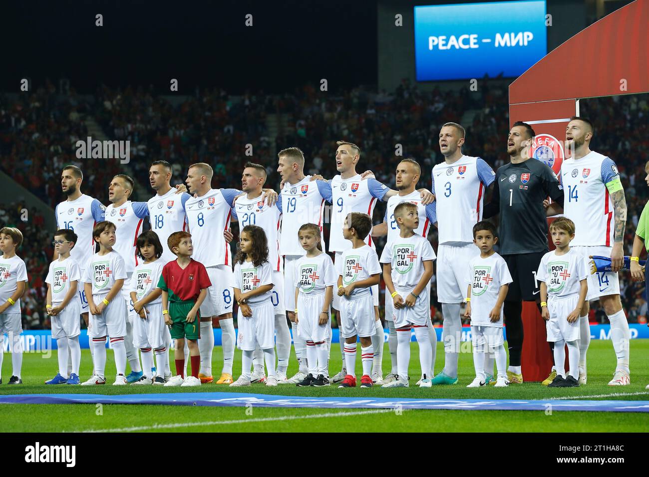 Slovakia team group line-up (SVK), OCTOBER 13, 2023 - Football / Soccer ...