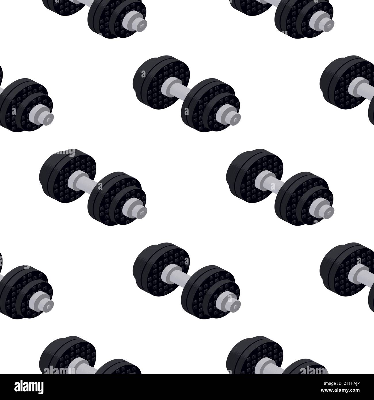 Isometric pattern of dumbbells. Vector Stock Vector Image & Art - Alamy